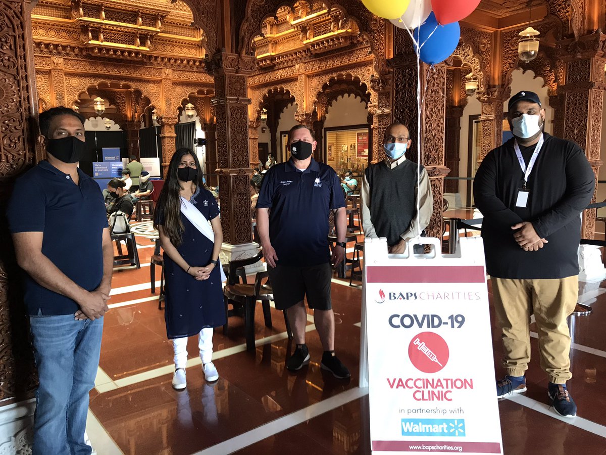 BAPS Charities and Walmart vaccinate hundreds at one of Southern ...